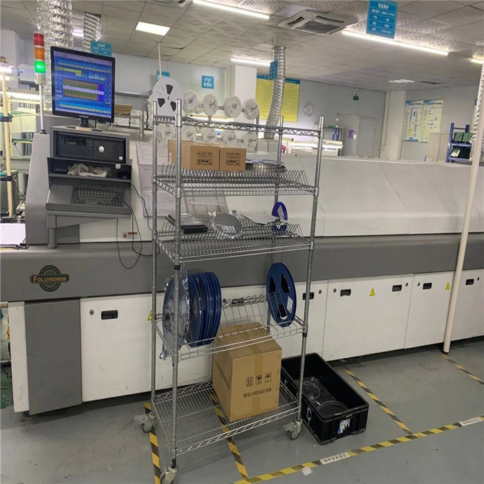 Chrome Finish 4 Layers ESD Storage Racks 330lbs Carbon Steel