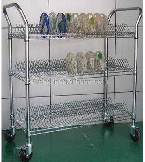SMT ESD Reel Storage Shelving Rack Trolley Cart Stainless Steel ...