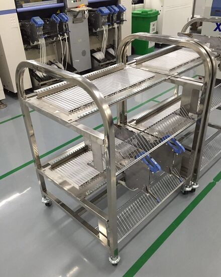 Anti Static Esd Magazine Rack Smt Juki Ke Feeder Storage Cart Trolley