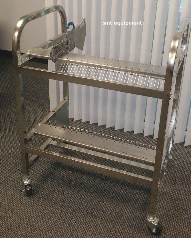 Aluminium Alloy Esd Magazine Rack Storage Smt Trolley For Feeder