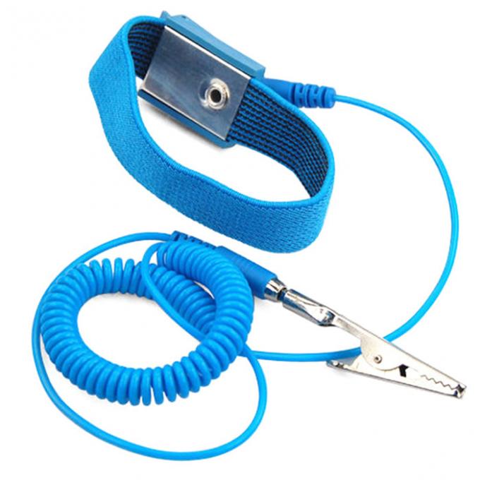 Adjustable Alligator Clip 1.8m Esd Wrist Strap