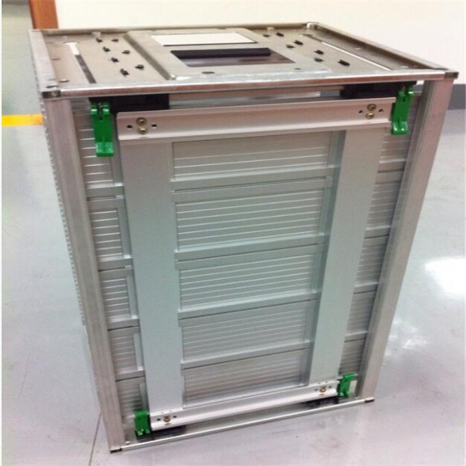 SMT Heat Resistant ESD Pcb Trays Aluminium Pcb Magazine Rack